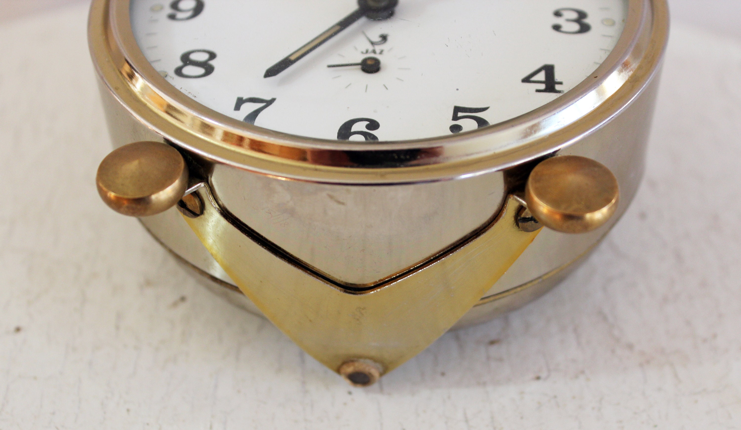 Vintage Wind up Alarm Clock Jaz Chrome - Etsy