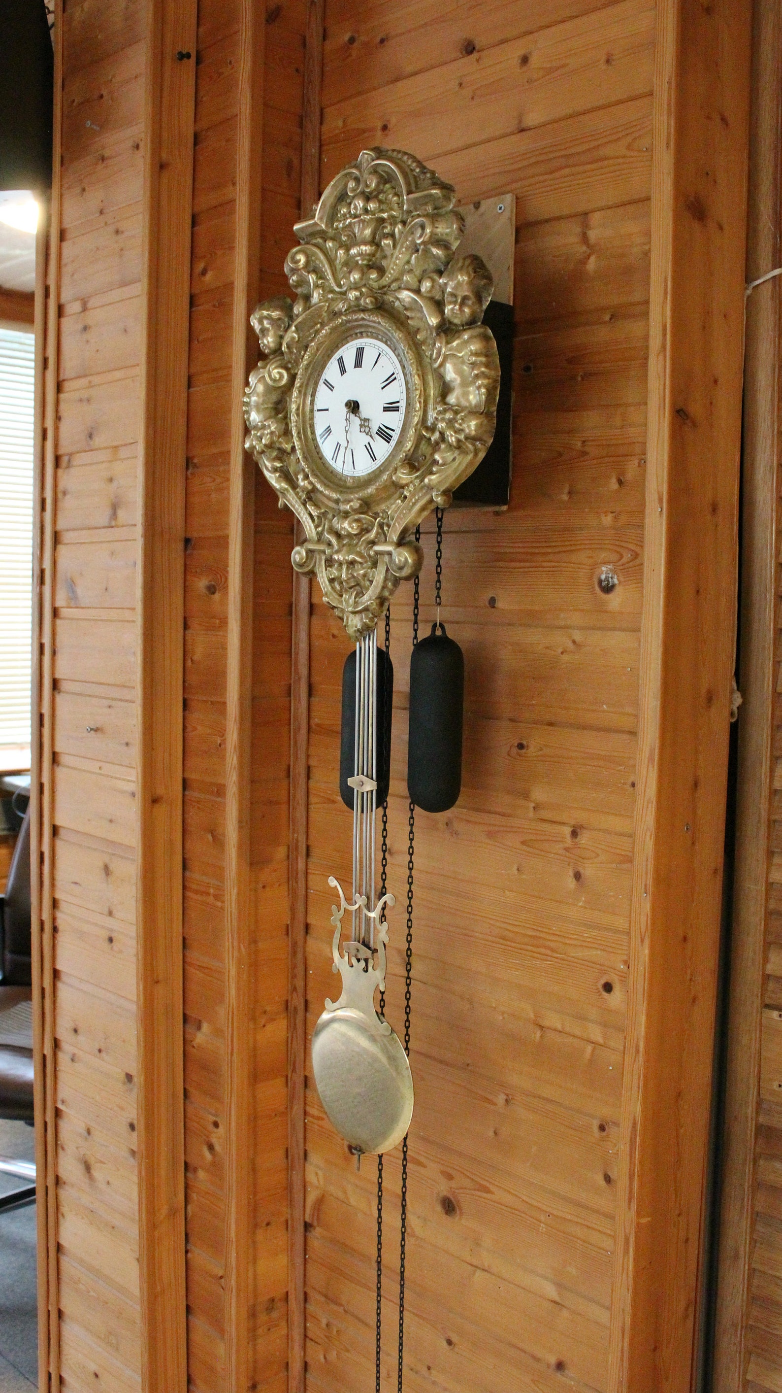 Comtoise WALL CLOCK Bell 1960 Nicely Decorated Cherubs - Etsy