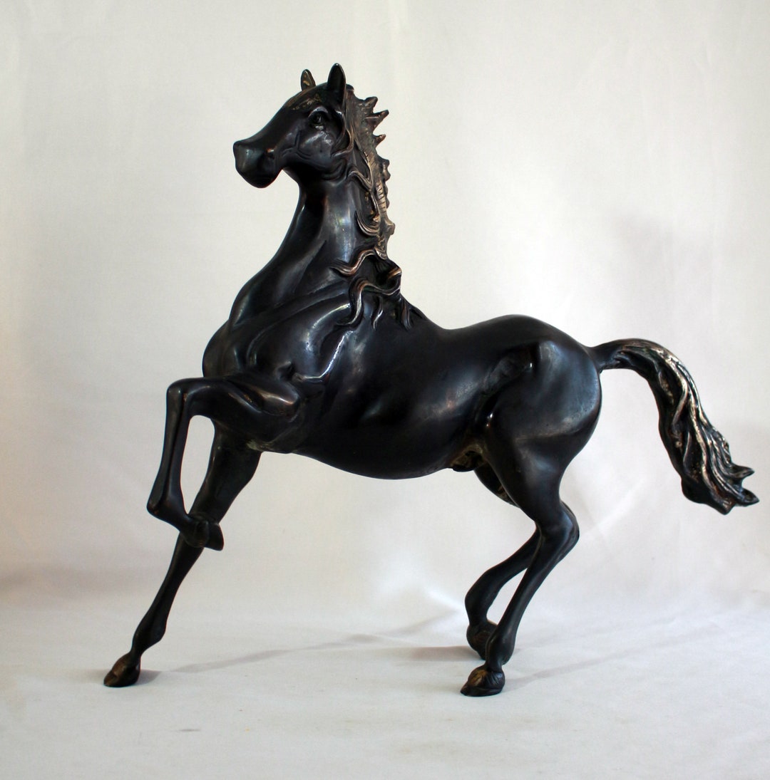 Beautiful Hughe Bronze Antique Horse Staggering Sculpture - Etsy