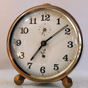 Vintage Wind up Alarm Clock Jaz Chrome - Etsy
