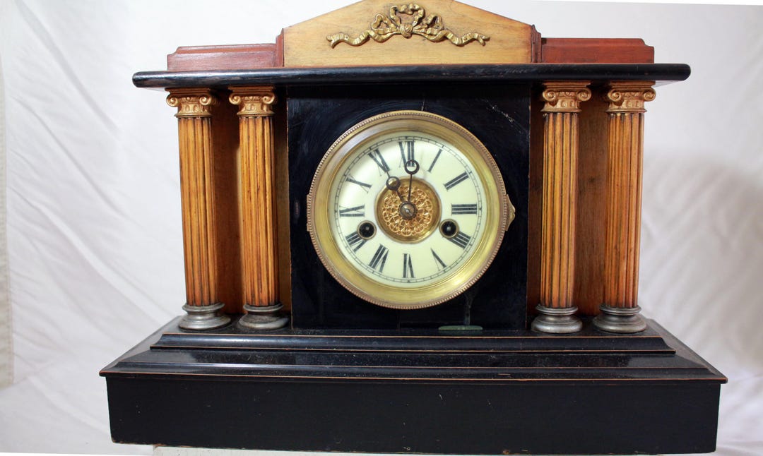 Hughe HAC Crossed Arrows Empire Classic Table Clock ... 1885 - Etsy