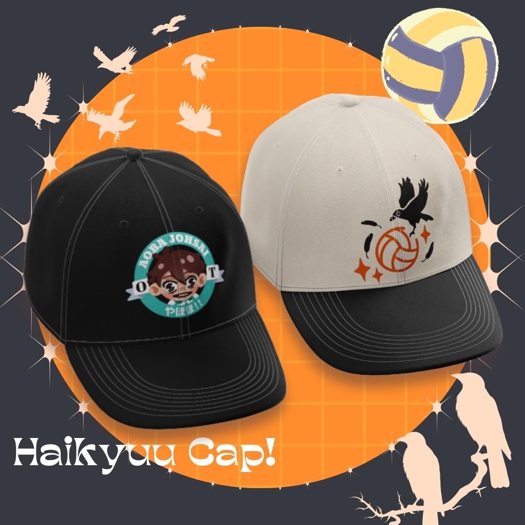 Haikyuu Karasuno & Oikawa Caps - Etsy