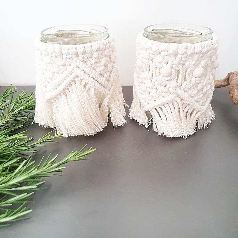 Macrame Candleholder - Etsy