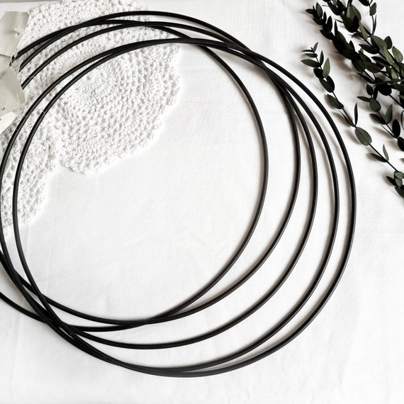 Black metal rings for crafts store