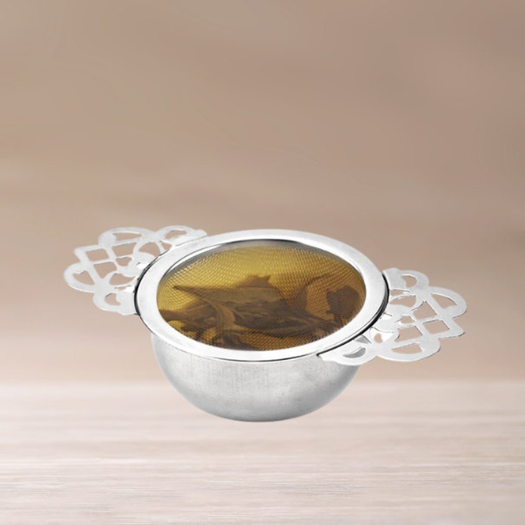 Stainless Steel Tea Strainer With Holder - Traditional and Practical - Etsy