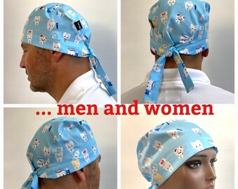 Medical Caps With Buttons - Etsy