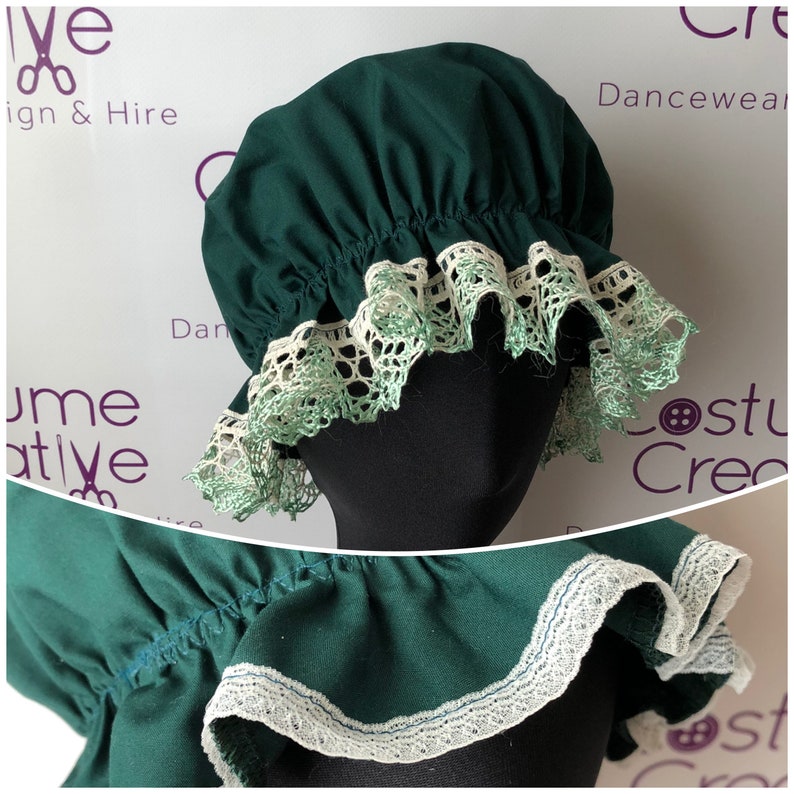 Victoria Mob Cap, Mop Cap, Vintage Bathing Belle, Cosplay, Maid Cap ...
