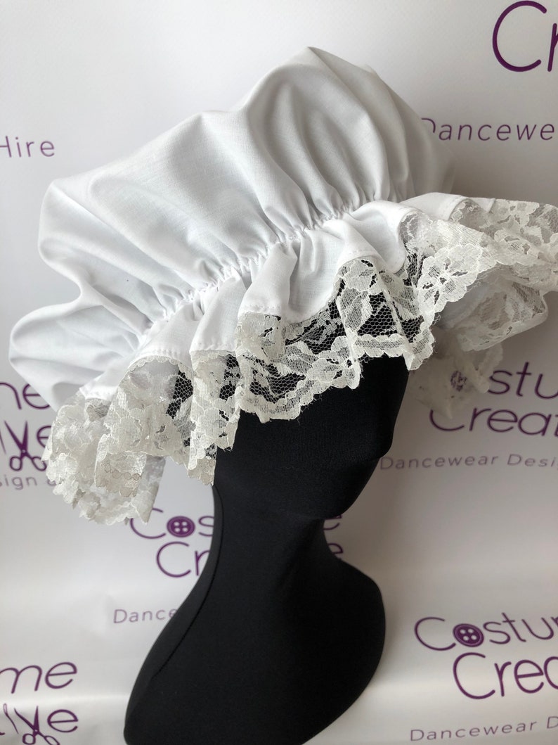 Victoria Mob Cap, Mop Cap, Vintage Bathing Belle, Cosplay, Maid Cap ...