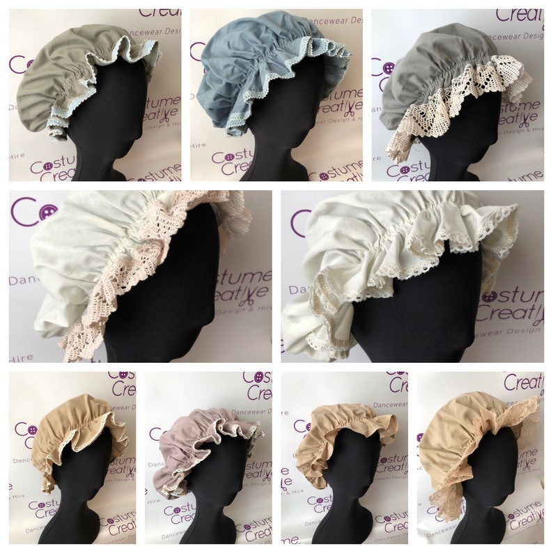 Victoria Mob Cap, Mop Cap, Vintage Bathing Belle, Cosplay, Maid Cap ...