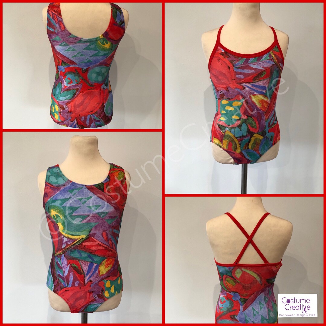 Leotard for Dance, Gymnastics, Acro or Swimming Age 4 and 7 - Etsy
