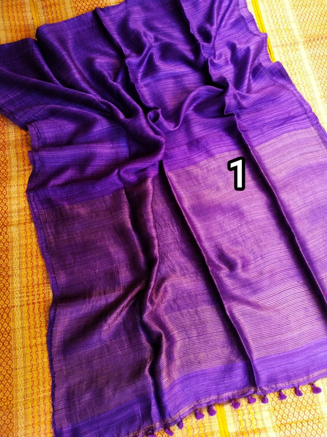Silk Mark Certified Pure Matka Silk Saree With Blouse Piece /handloom ...