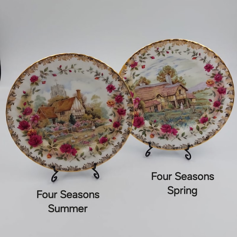 Four Seasons Plate - Etsy