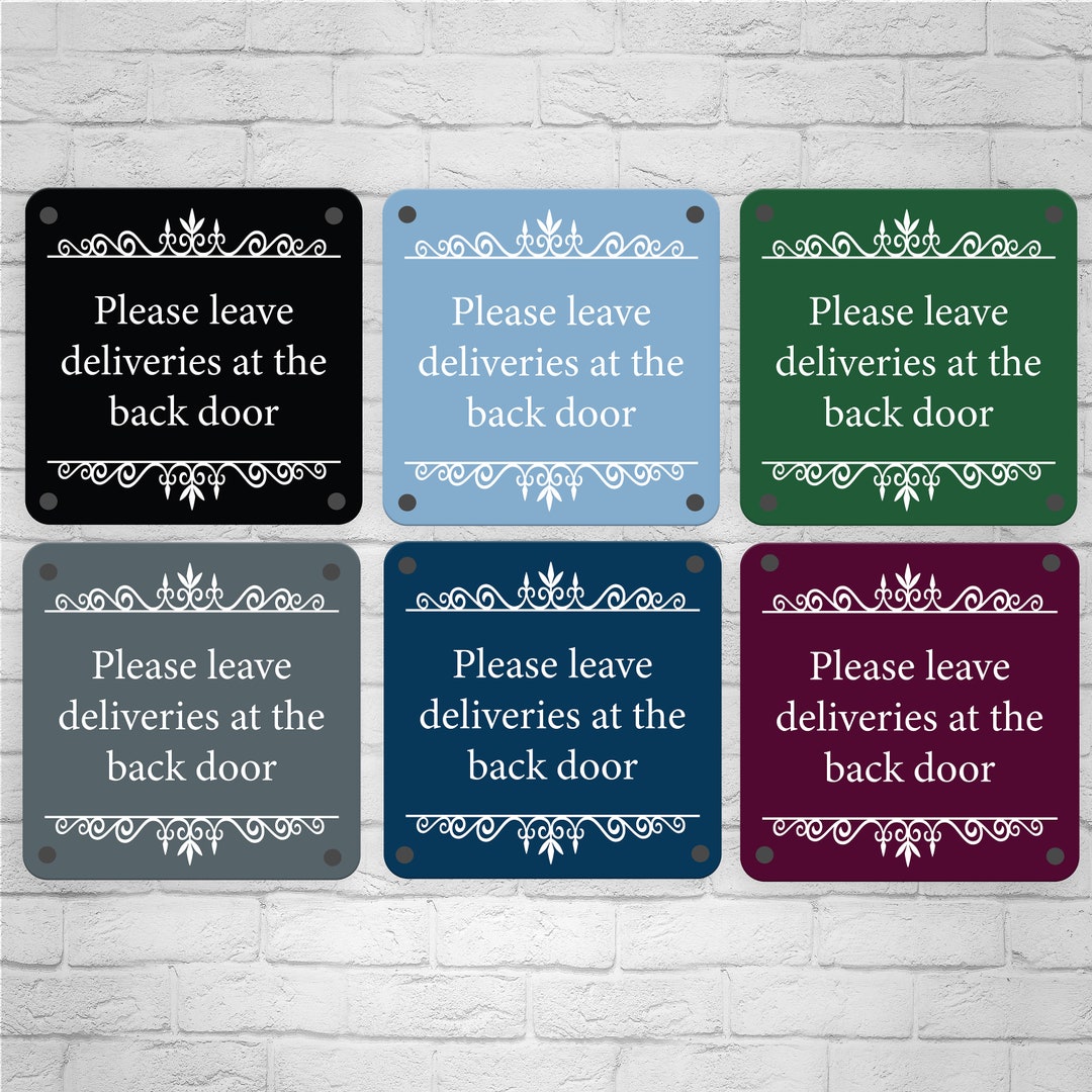 Personalised Square House Sign Plaque Number Gate Sign Man Cave Door ...