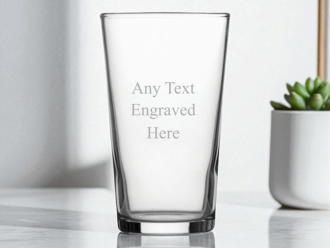 Personalised Engraved Half Pint Conical Glass 10oz (28cl) Ideal for ...