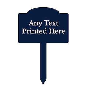 Personalised Any Text Traditional Garden Stake Spike Marker Tree Marker ...