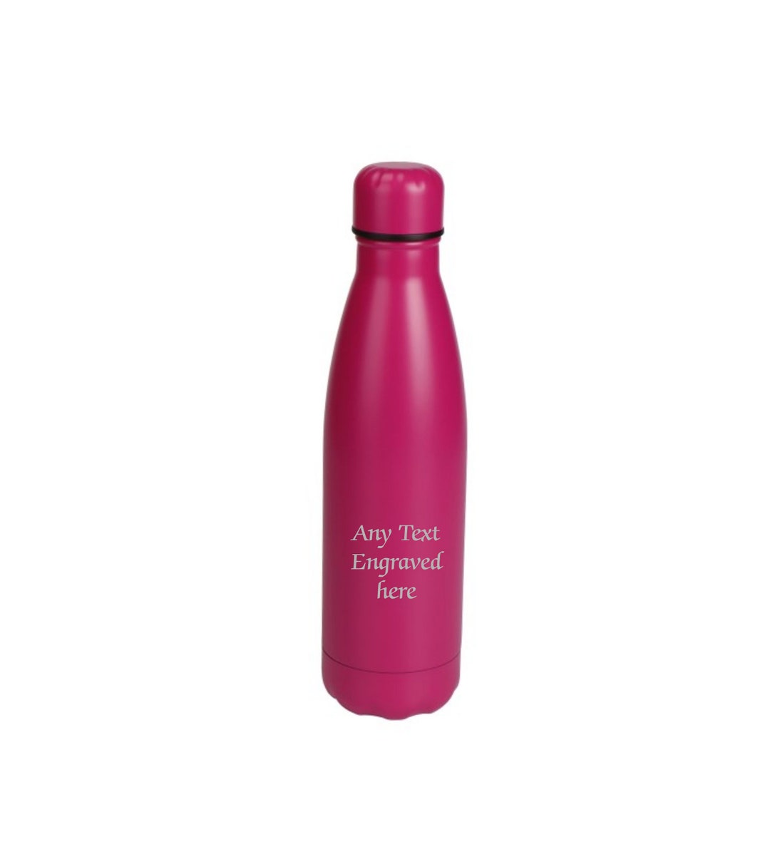 Personalised Hot Pink 500ml Thermos Insulated Water Bottle Like Chillys ...