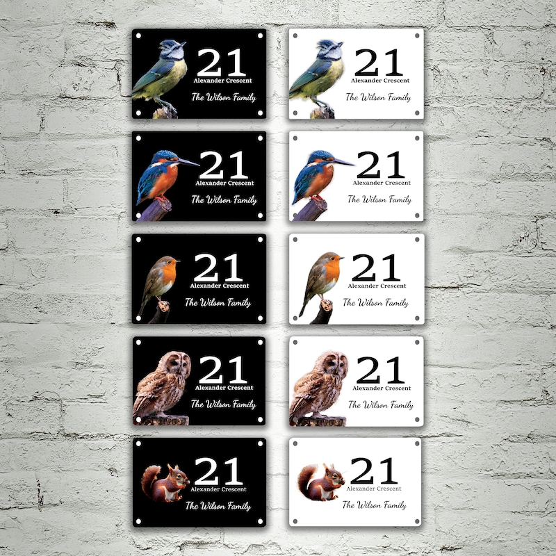 House Plaques Robin - Etsy UK