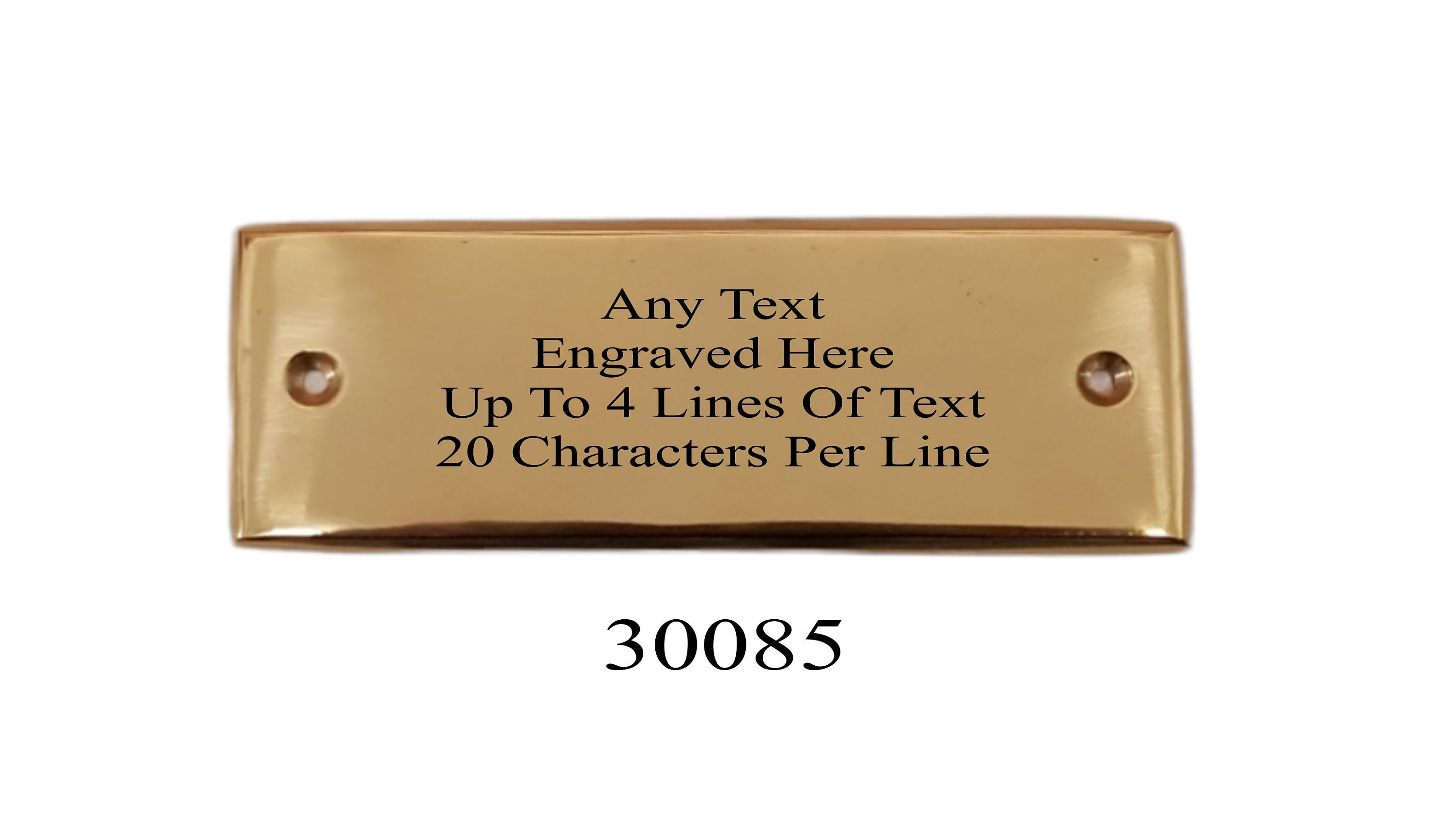 Personalised Engraved Premium Solid Brass Plates Available in Different ...