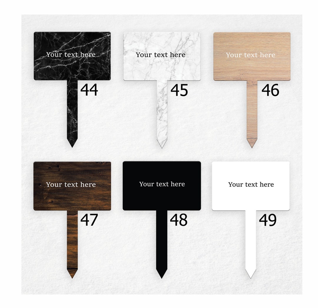 Personalised Garden Stake Spike Marker Tree Marker Garden Sign Various ...