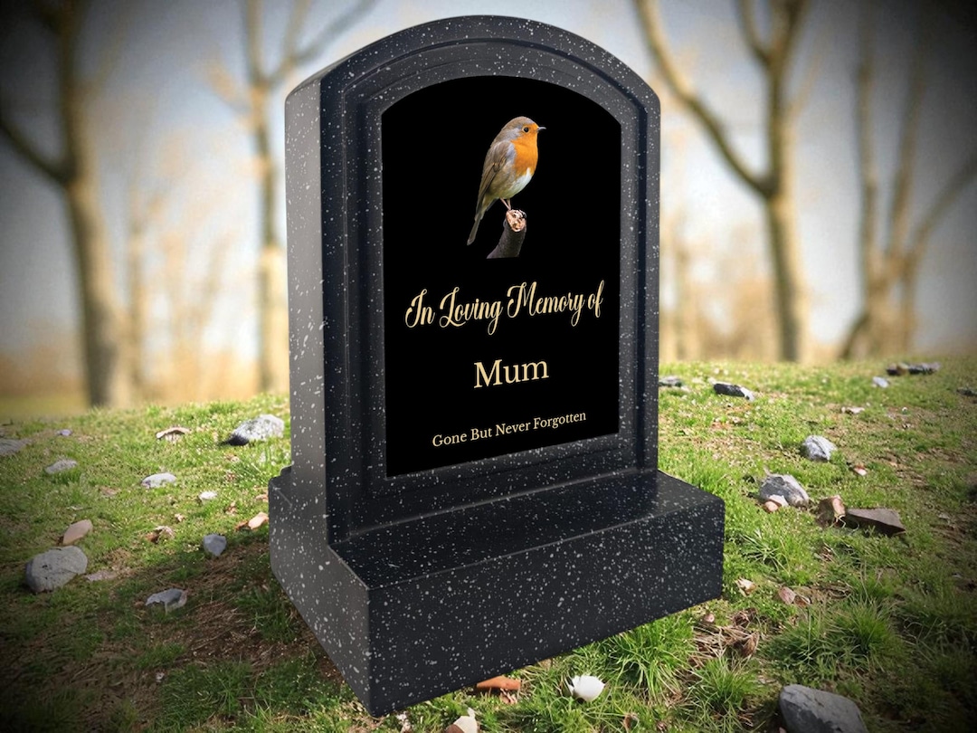 In Loving Memory of Miniature Black Memorial Headstone Grave Marker ...