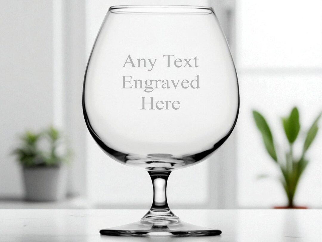 Personalised Engraved Charante Large Brandy Glass 19.33oz (55cl) Ideal ...
