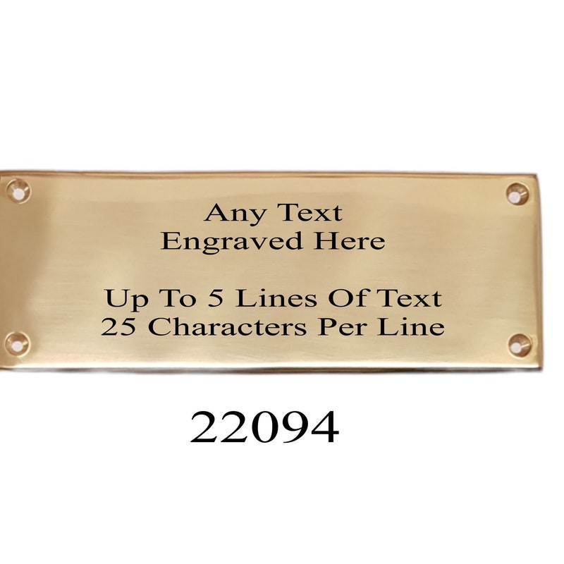 Custom Brass Plaques - Etsy