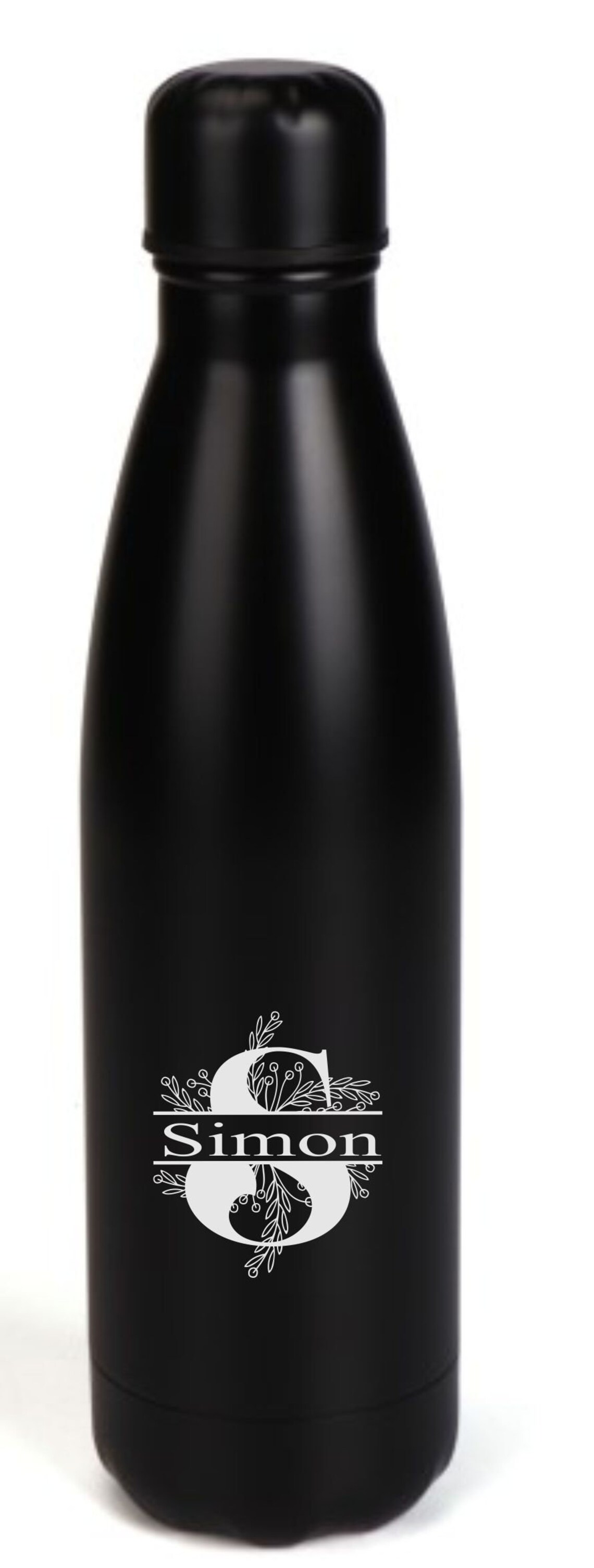 Personalised Any Initial With Name Inside It on A 500ml | Etsy UK