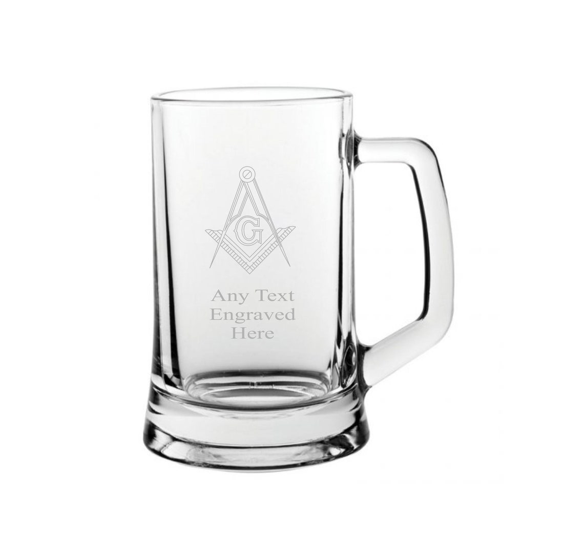 Personalised Engraved Pint Glass Tankard Various Design Available ...