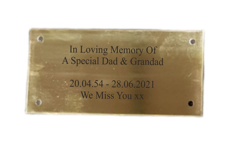 Personalised Engraved Solid Brass Name Plate Available in - Etsy UK