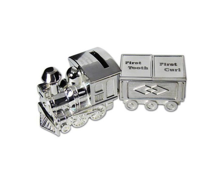 Personalised Engraved Silver-plated Train & Carriage Bank - Etsy UK