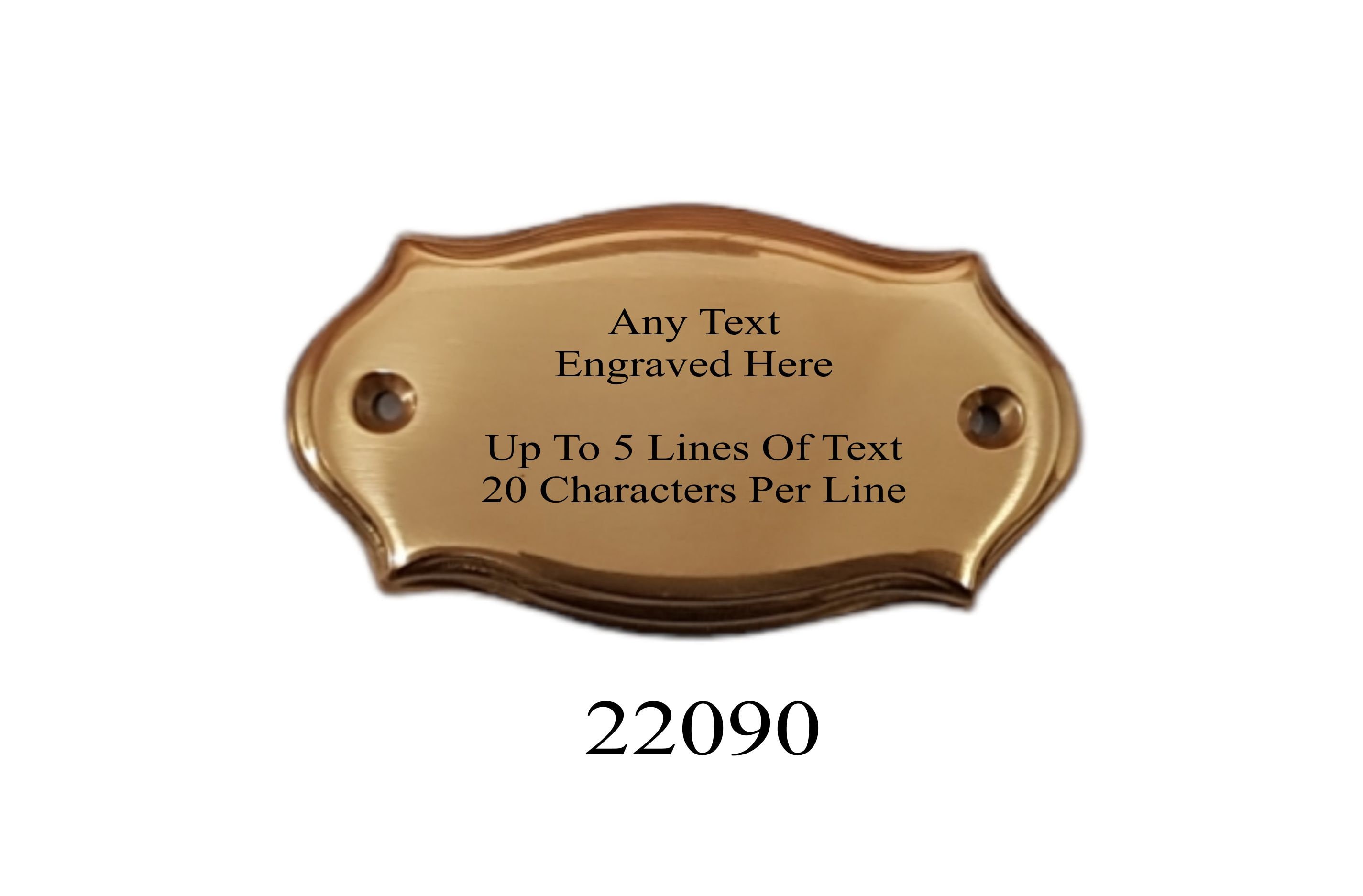 Personalised Engraved Premium Solid Brass Plates Various Sizes - Etsy UK