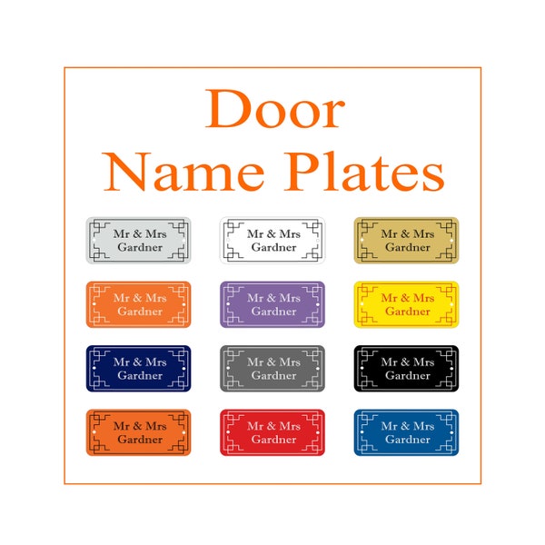 Door Name Plate - Etsy