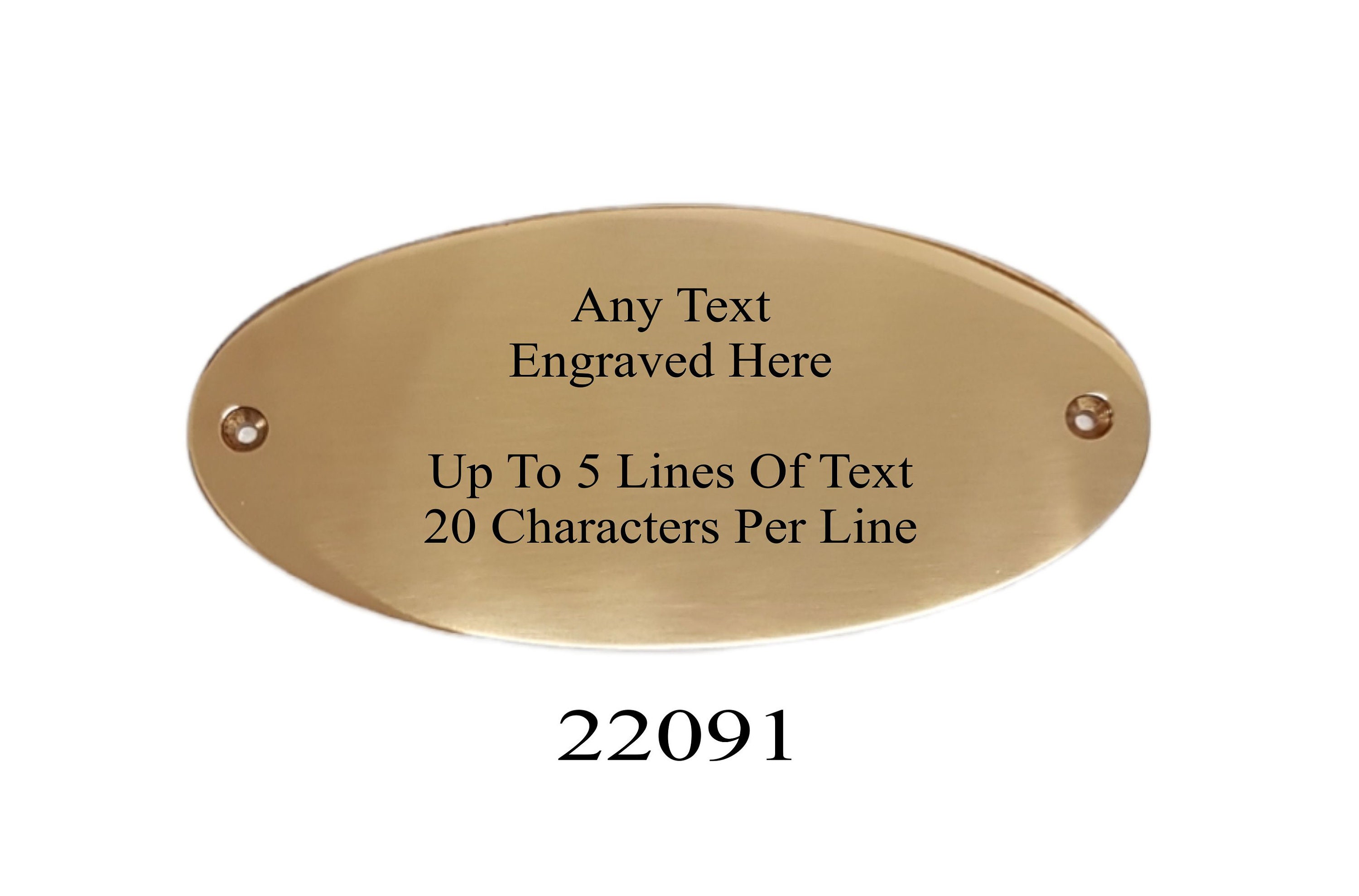 Personalised Engraved Premium Solid Brass Plates Available in - Etsy UK