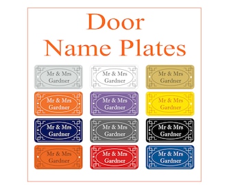 Personalised Engraved Door Name Plate Sign 90mm X 40mm Lots of | Etsy UK