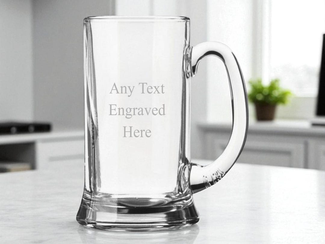 Personalised Engraved Icon Half Pint Glass Tankard 10oz (28cl) Ideal ...