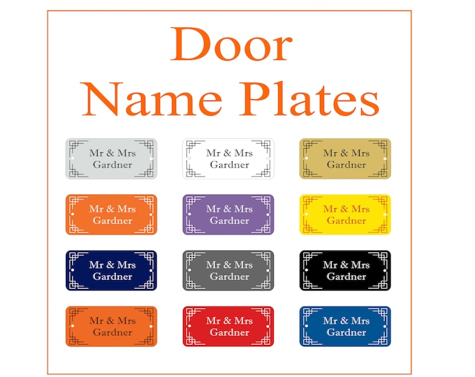 Custom Office Door Sign Personalized Door Name Plate Laser Engraved ...