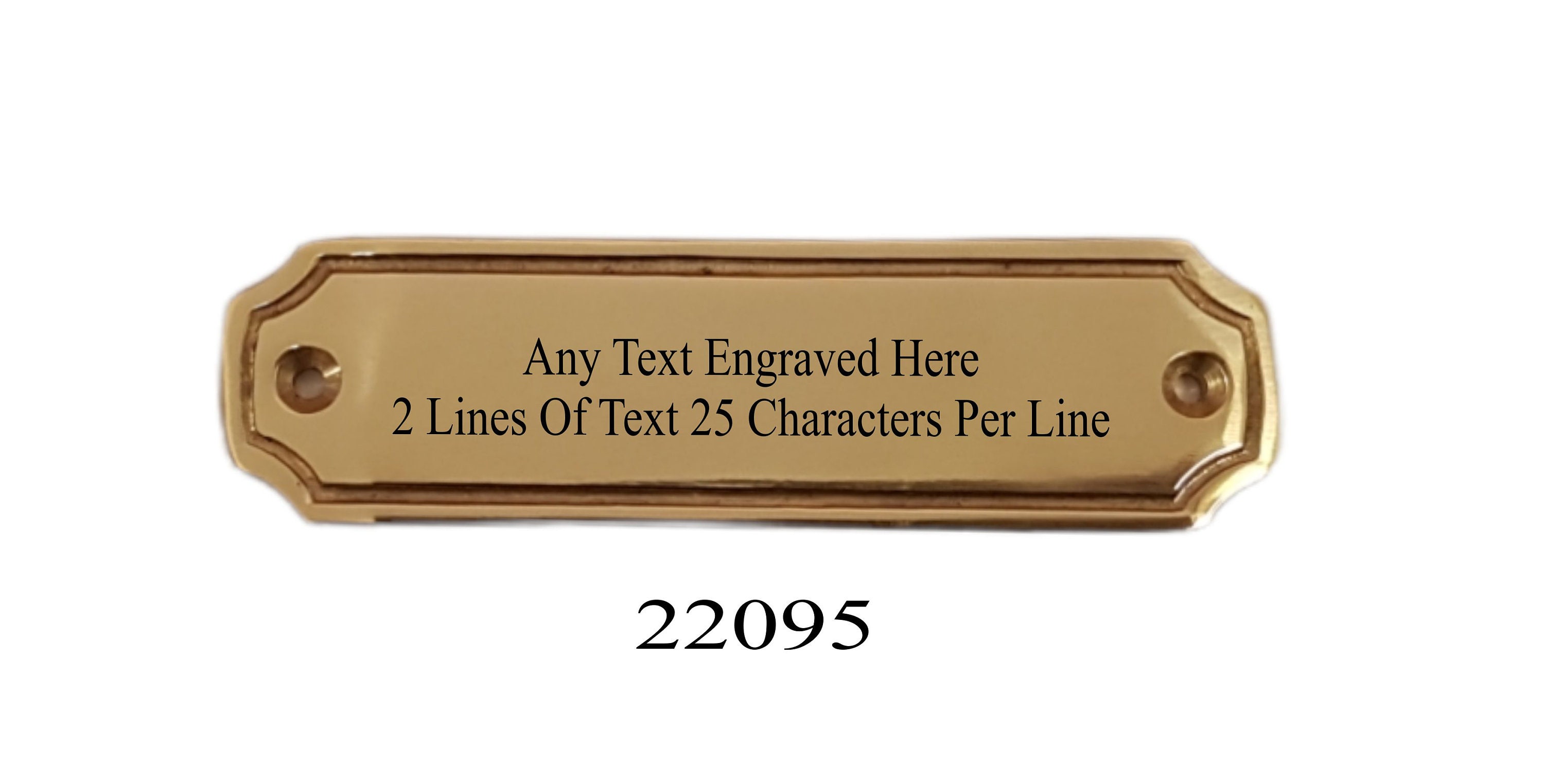 Personalised Engraved Premium Solid Brass Plates Various Sizes - Etsy UK