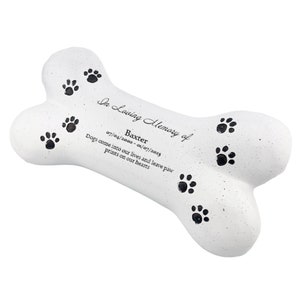 Personalised in Loving Memory of Dog Bone Pet Memorial (UV PRINTED) - Etsy