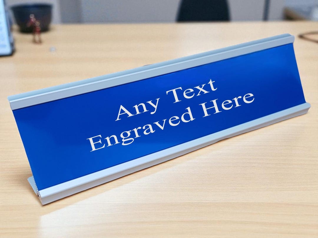 Personalised Engraved Desk Name Plate Plaque Office Plaque Desk ...