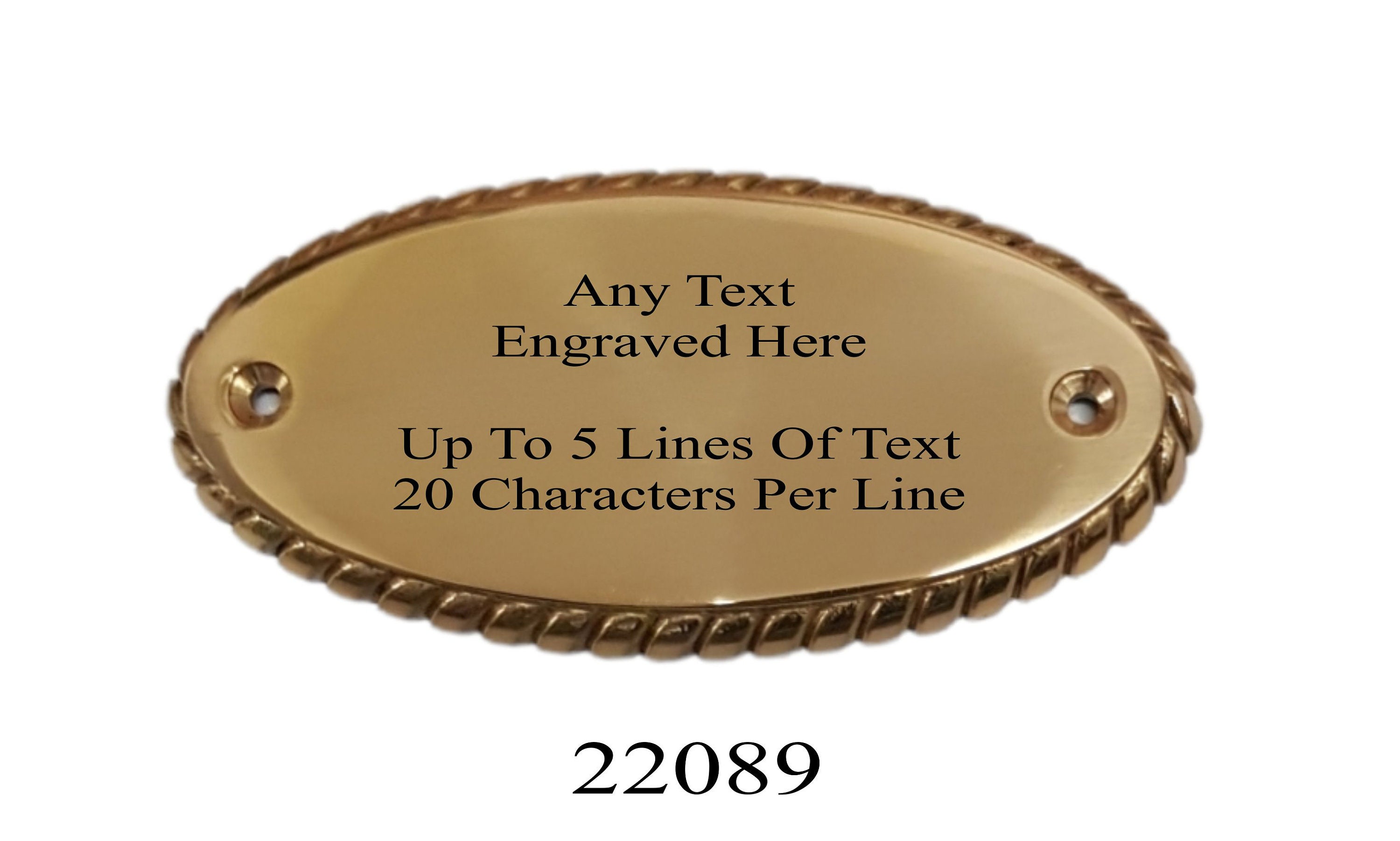 Personalised Engraved Premium Solid Brass Plates Available in - Etsy UK