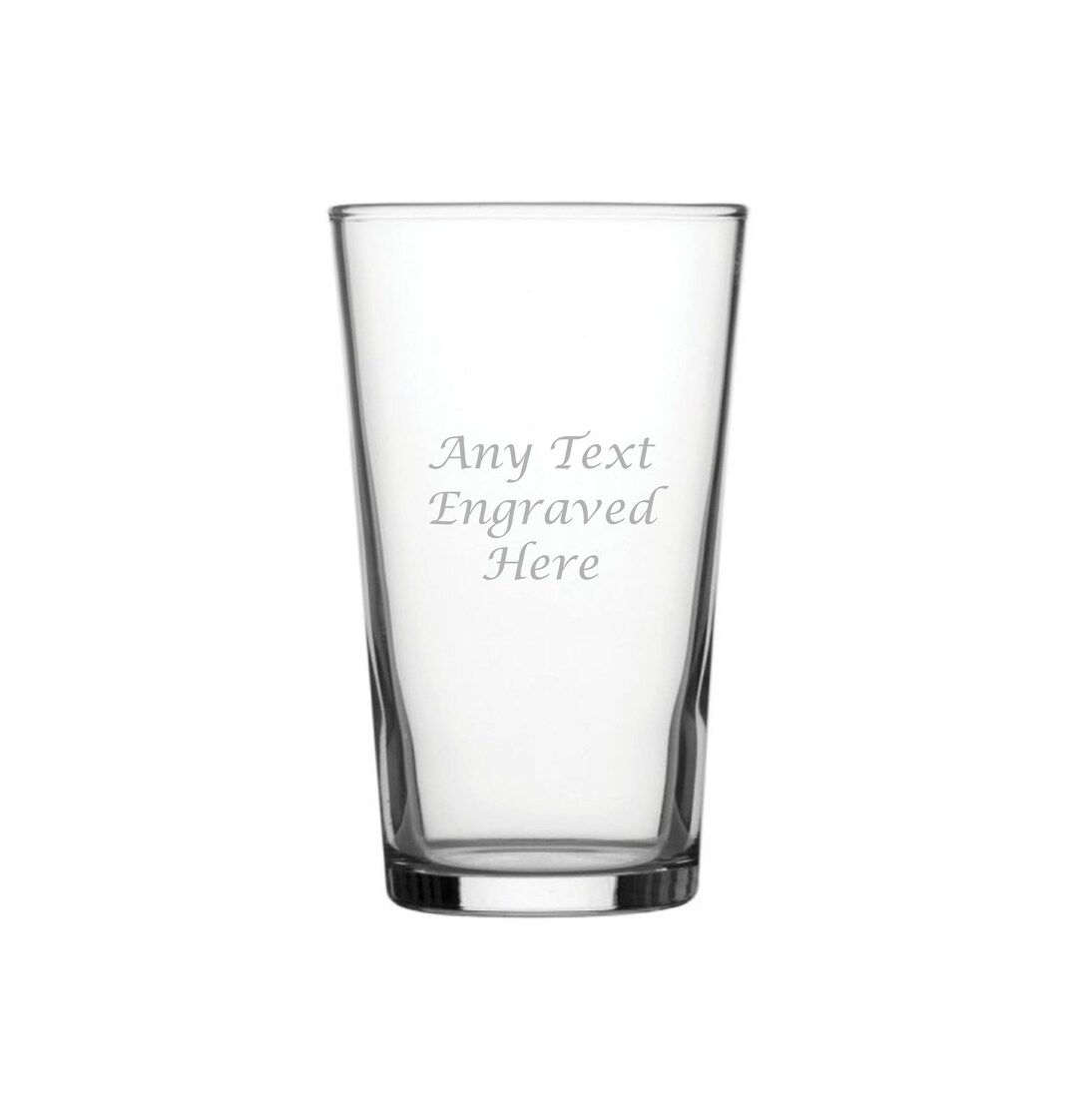 Personalised Half Pint Conical Glass 10oz (28cl) - Etsy