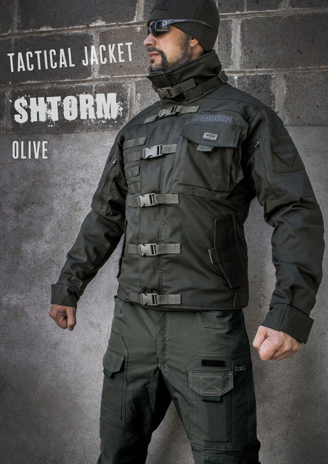 Jacket SHTORM DARK OLIVE Size S Storm Biker Post-apocalyptic Cyberpunk ...