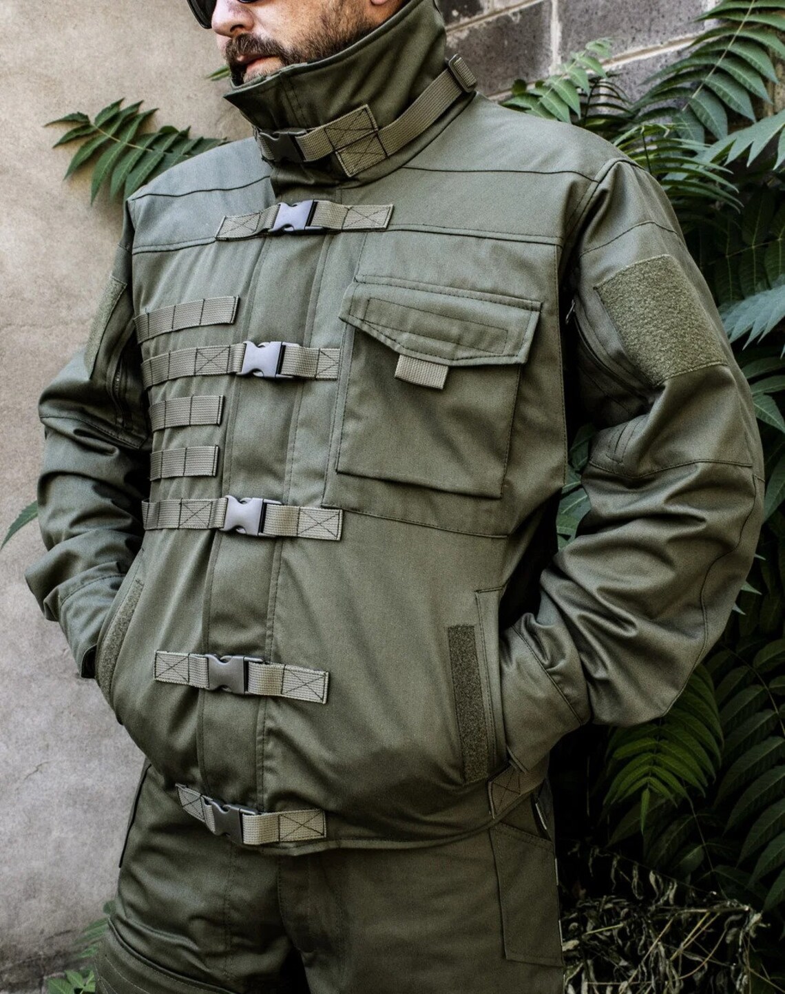 Jacket SHTORM DARK OLIVE Size S Storm Biker Post-apocalyptic Cyberpunk ...