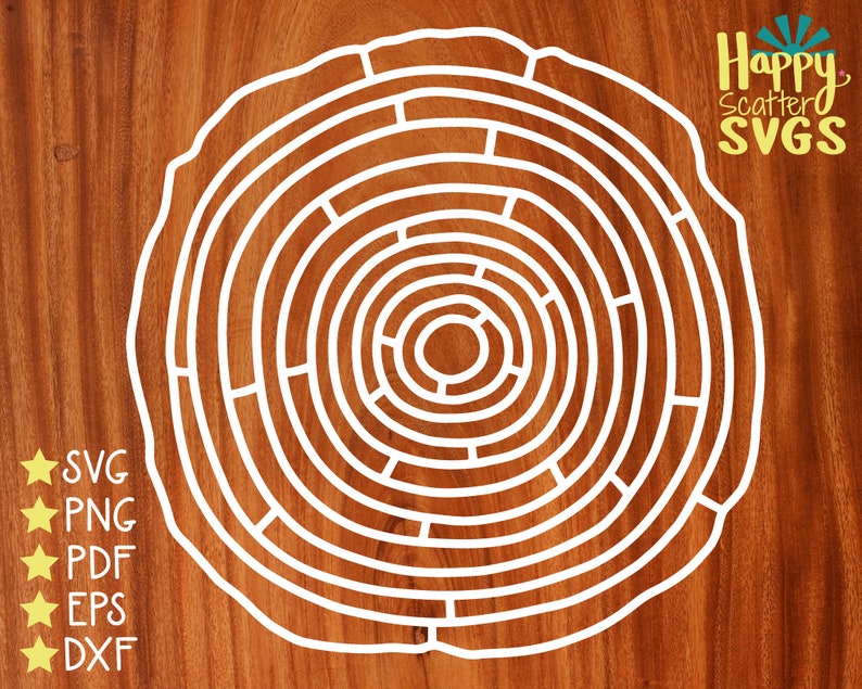Wood Slice SVG, Nature SVG, Tree Cut File, Log SVG, Circles Svg ...