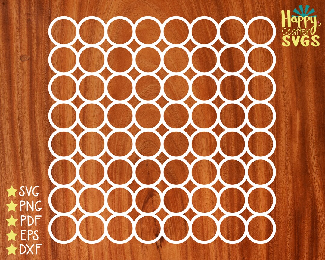 Circles Lattice SVG, Lace Svg, Trellis SVG, Circle Pattern Cut File ...