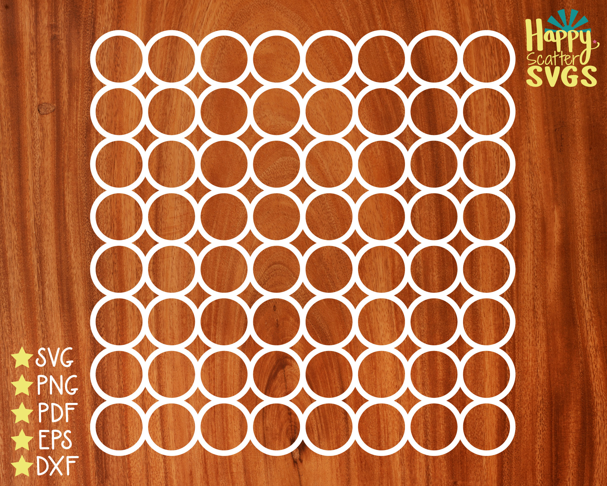 Circles Lattice SVG, Lace Svg, Trellis SVG, Circle Pattern Cut File ...