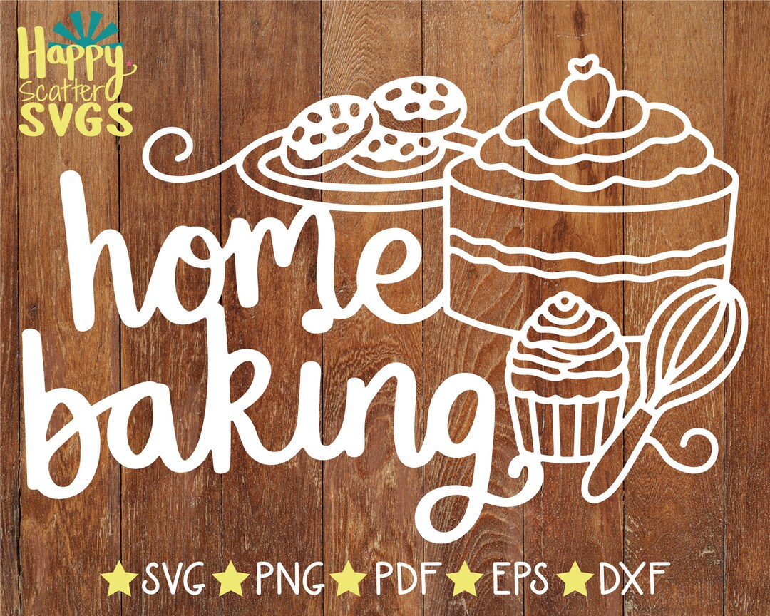 Home Baking SVG Cakes Svg Bake off SVG Scrapbook Title Cut - Etsy
