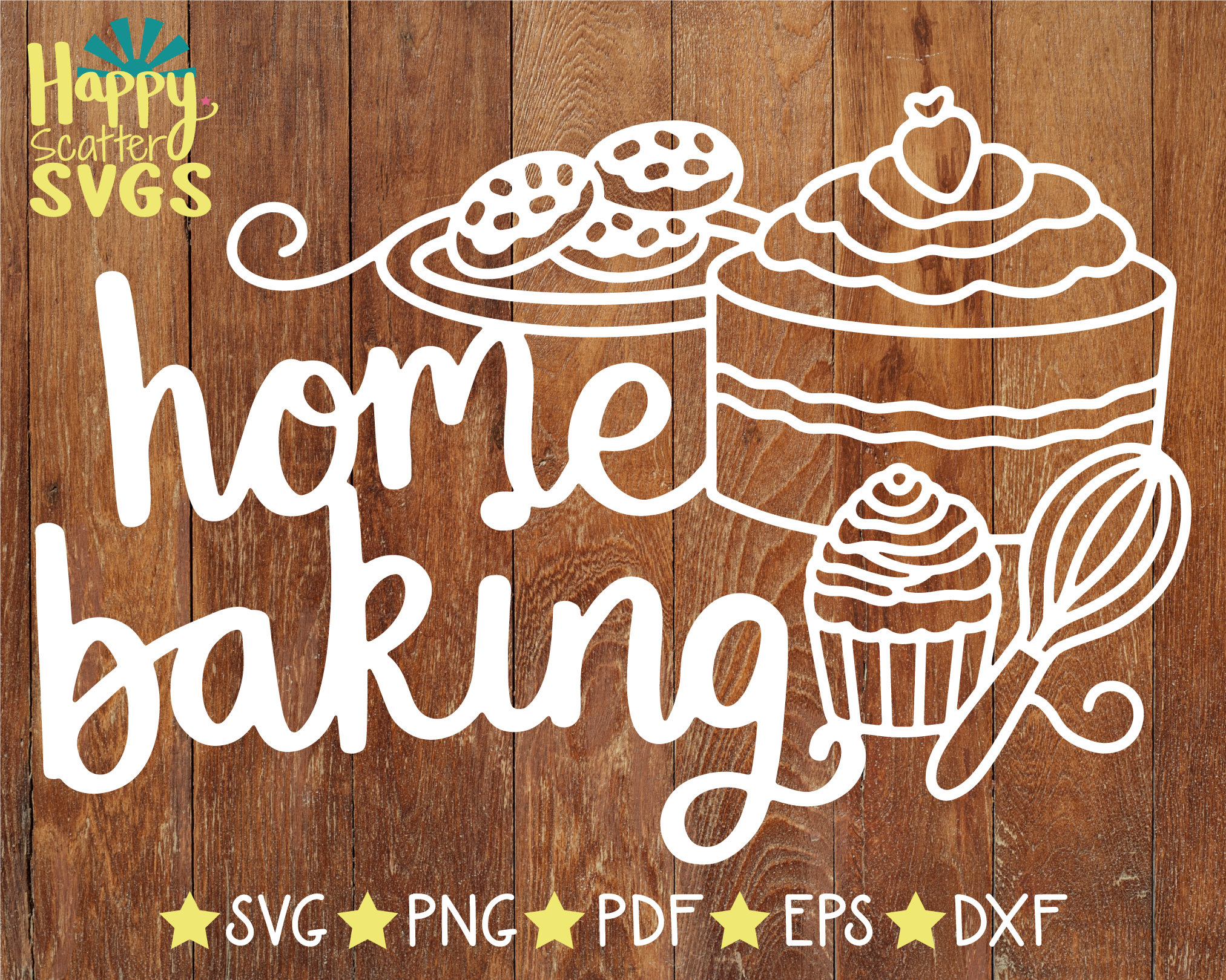 Home Baking SVG Cakes Svg Bake Off SVG Scrapbook Title Cut | Etsy