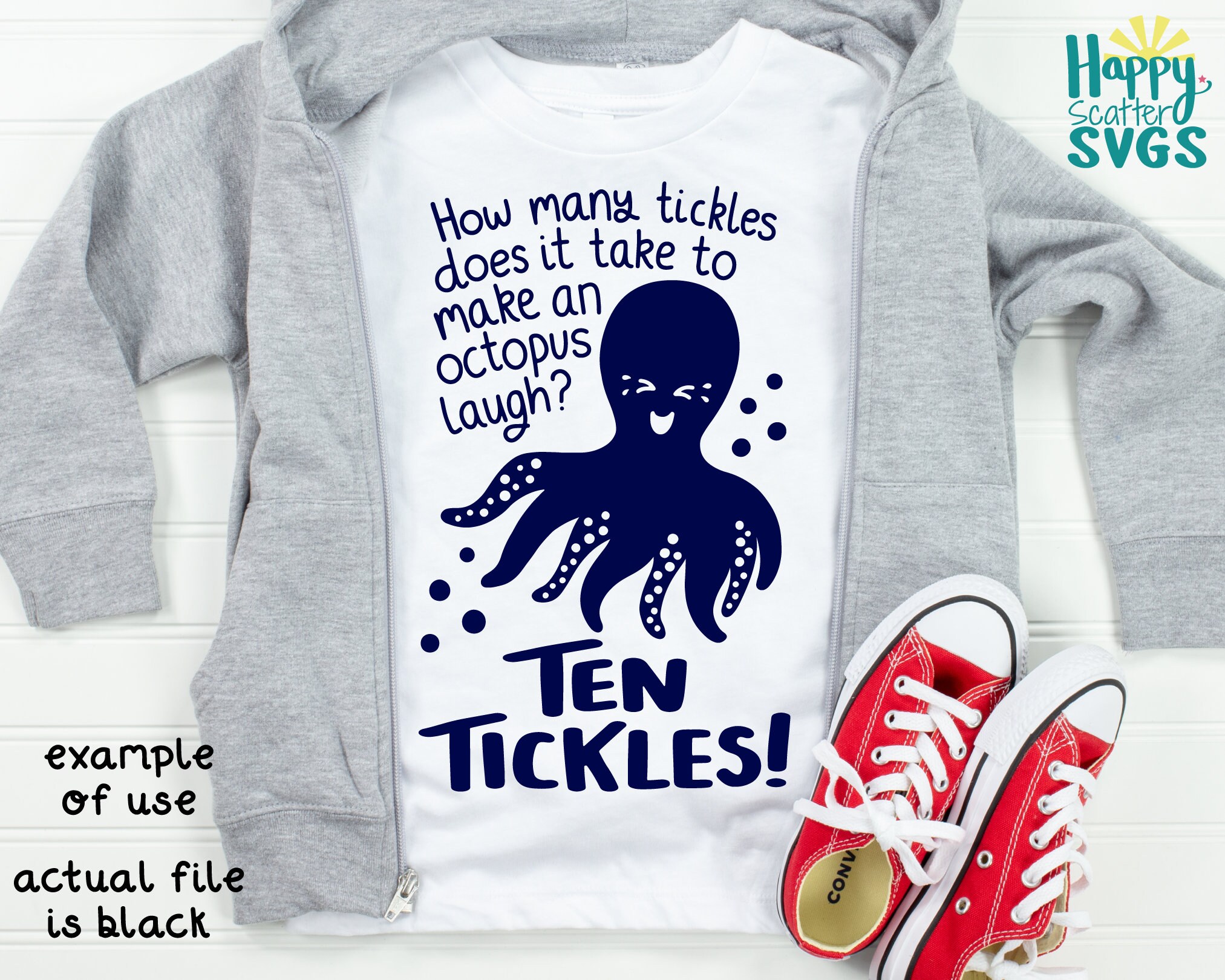 Tickle an Octopus SVG Joke SVG Kid Friendly Humour Sea - Etsy Canada