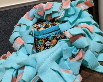 Polartec® Fleece Scarf With Fringe - Etsy